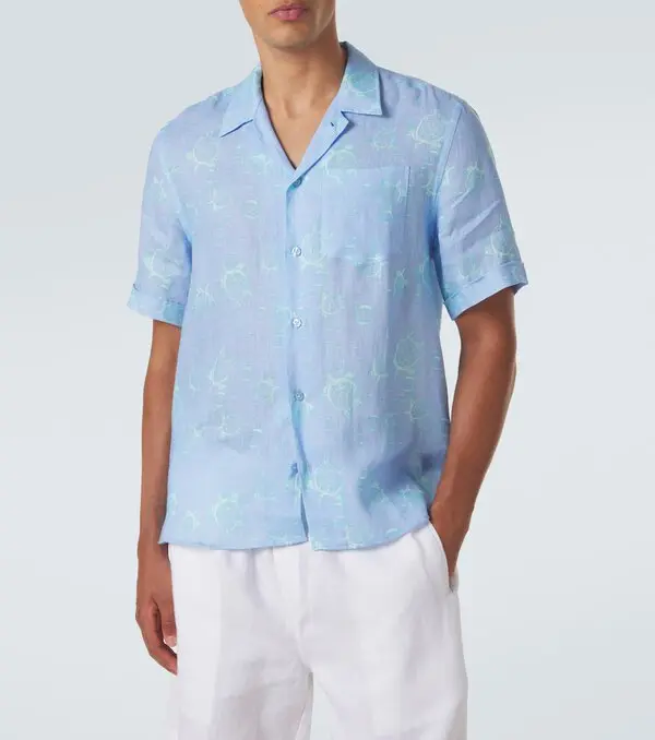 Vilebrequin Printed Linen Shirt