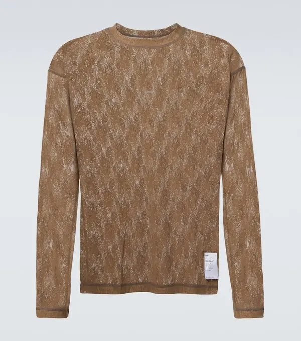 Satisfy Spacelace Lace T-shirt - Brown