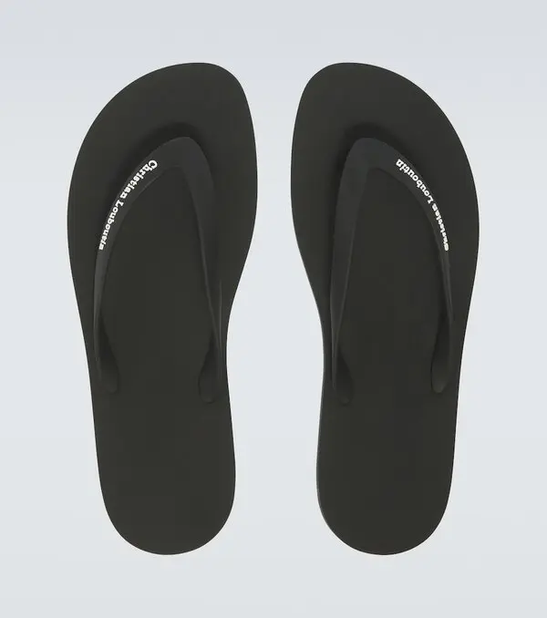 CHRISTIAN LOUBOUTIN Logo Thong Sandals