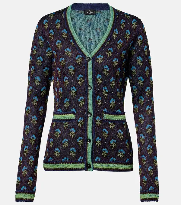 Etro Floral Jacquard Cardigan