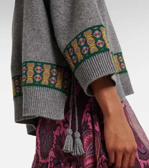 Etro Wool, Cashmere, And Cotton-blend Turtleneck Sweater
