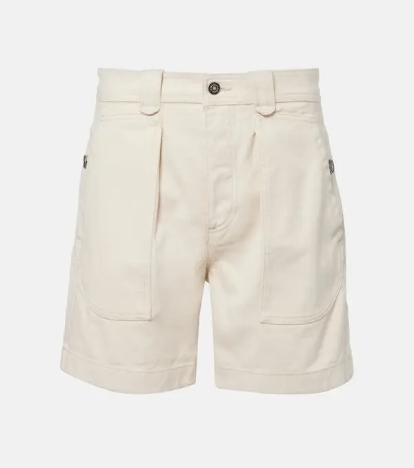 MARANT ETOILE Cotton Shorts With Patch Pockets - Beige