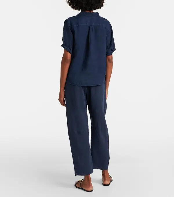 Velvet By Graham & Spencer Taylor Linen Wide-leg Pants