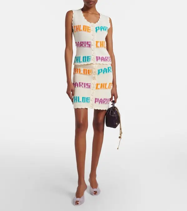 Chloé Crocheted Cotton Top