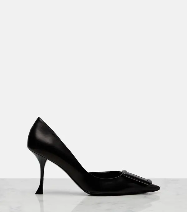 ROGER VIVIER Viv In The City" Leather Pointed Toe Pumps