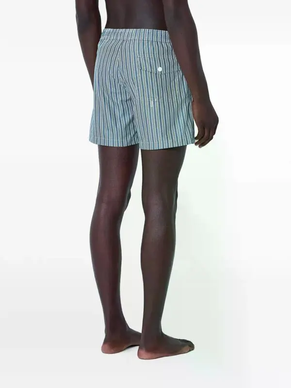 Moncler Stripe-pattern Drawstring Swim Shorts