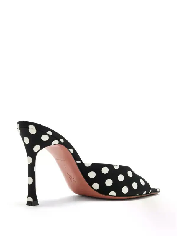Amina Muaddi Alexa Polka-dot High Heel Sandals
