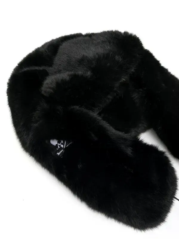 MASTERMIND WORLD Faux-fur Trapper Hat With Skull Embroidery