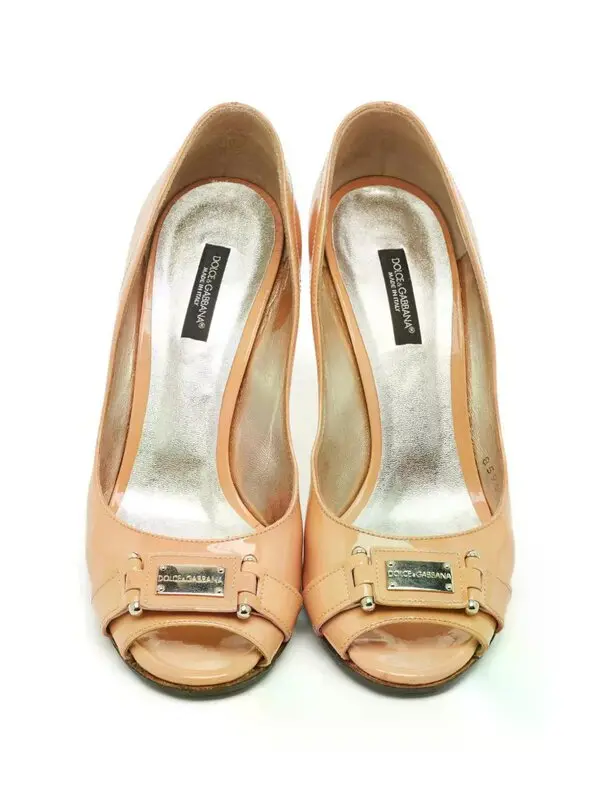 Dolce & Gabbana Peep-toe Patent Leather Pumps