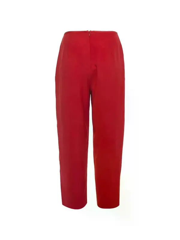 Emporio Armani Pleated Tape Trousers - Red