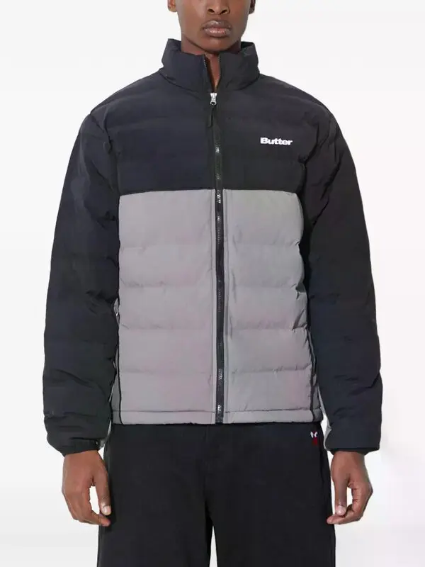BUTTER GOODS Colour-block Quilted Puffer Jacket