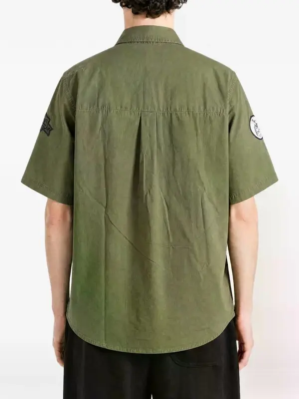 A BATHING APE Logo-print Patch-detail Shirt