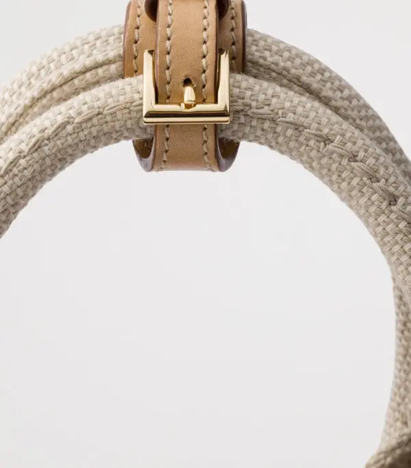 Prada Small Canvas Jardinière Top-handle Bag - Neutral
