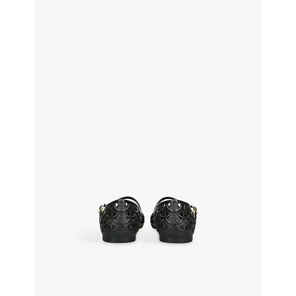 Valentino Garavani Ondette Woven Ballet Flats - Black