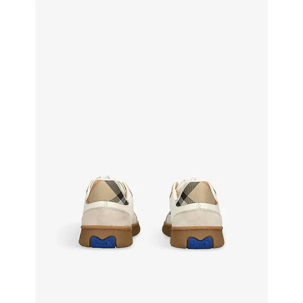 Burberry Terrace Check Low-top Leather Trainers