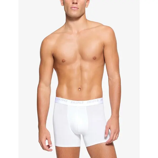 SKIMS Stretch 3-inch Pack Of Three Modal-jersey Boxer Briefs