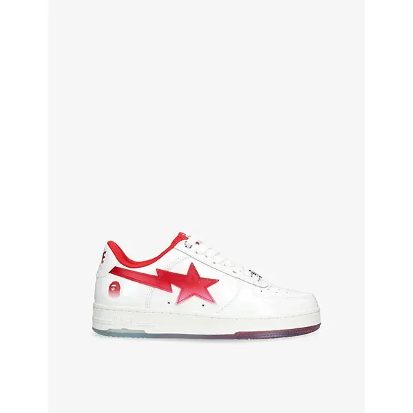 A BATHING APE Sta Icon #4 Leather Trainers