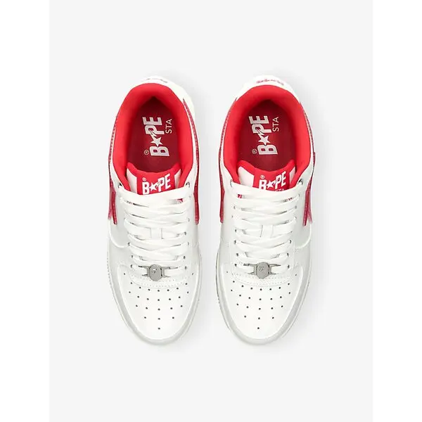 A BATHING APE Sta Icon #4 Leather Trainers