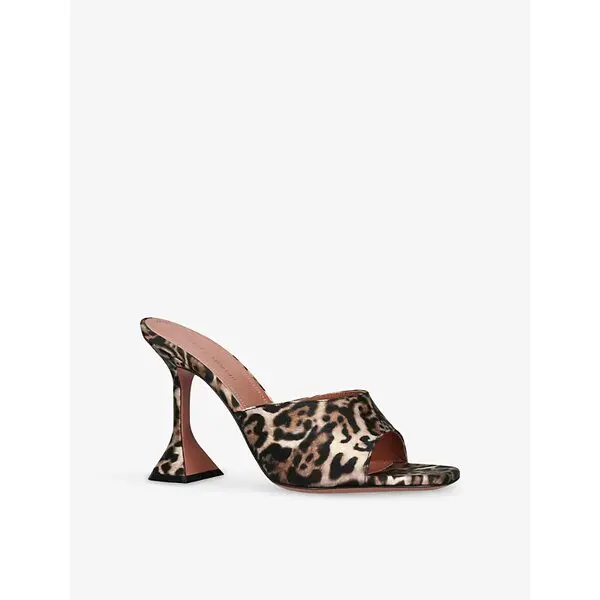 Amina Muaddi Lupita 95 Satin Slipper
