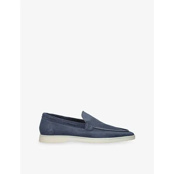AURELIEN Yacht Suede Loafers - Denim