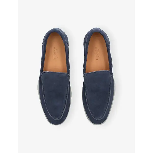 AURELIEN Yacht Suede Loafers - Denim