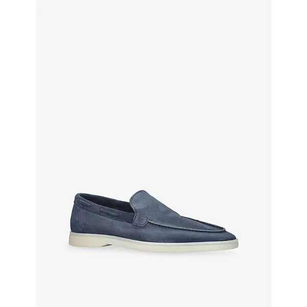 AURELIEN Yacht Suede Loafers - Denim