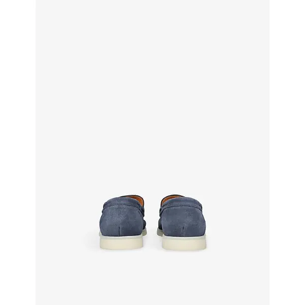 AURELIEN Yacht Suede Loafers - Denim