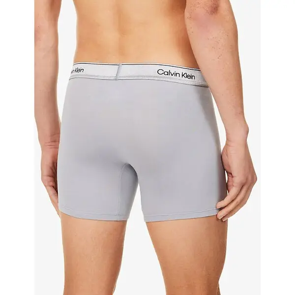 Calvin Klein Icon Pack Of Three Stretch-cotton Boxer Briefs