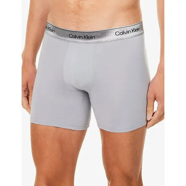Calvin Klein Icon Pack Of Three Stretch-cotton Boxer Briefs