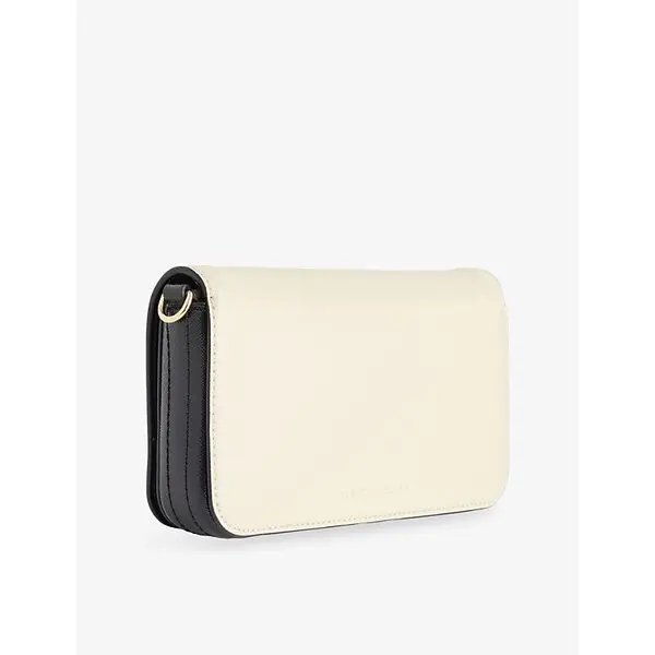 Marc Jacobs The Snapshot Leather Wallet-on-chain - Cloud White Multi