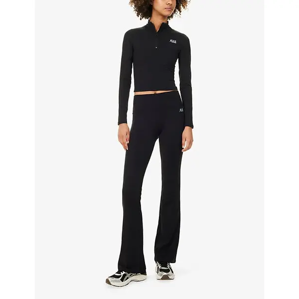 Sporty & Rich Flared Leg Woven Leggings