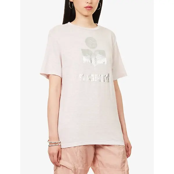 Isabel Marant Étoile Logo Print Linen T-shirt