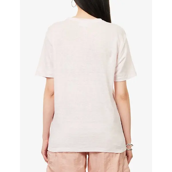 Isabel Marant Étoile Logo Print Linen T-shirt