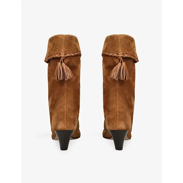 Isabel Marant Étoile Dalby Suede Heeled Boots - Camel