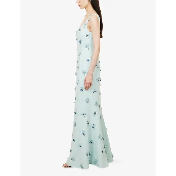 Simkhai Briella Embellished Woven Gown
