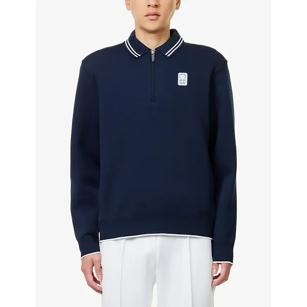 Lacoste Tennis Heritage Quarter-zip Jersey Sweatshirt