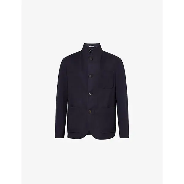 Corneliani Patch-pocket Button-up Wool Jacket
