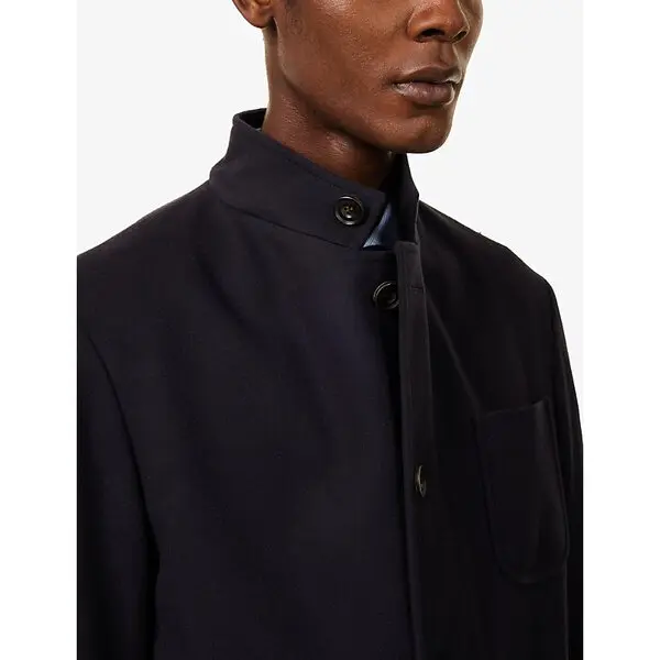 Corneliani Patch-pocket Button-up Wool Jacket
