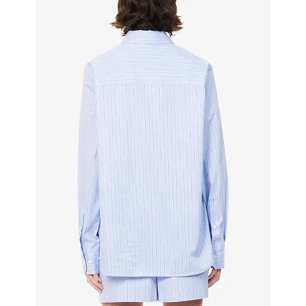ANINE BING Essie Pinstripe Cotton Shirt