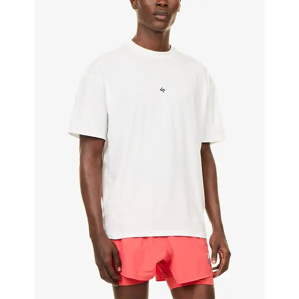 247 BY REPRESENT Dna Crewneck Stretch-jersey T-shirt - Flat White