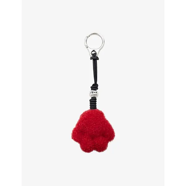 Loewe Paw Beaded And Leather Bag Charm