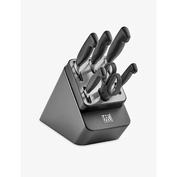 ZWILLING Seven Piece Stainless-steel Knife Block Set - Anthracite
