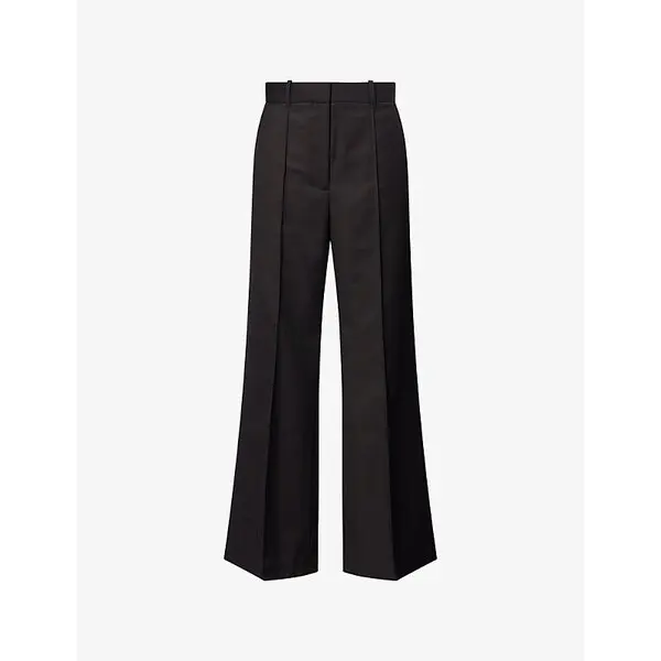 Camilla And Marc Saxony Pintuck Woven Trousers - Espresso