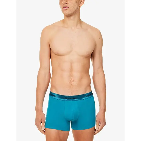 Calvin Klein Icon Pack Of Three Stretch-cotton Trunks