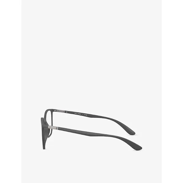 Ray-ban Square-frame Acetate Eyeglasses - Grey