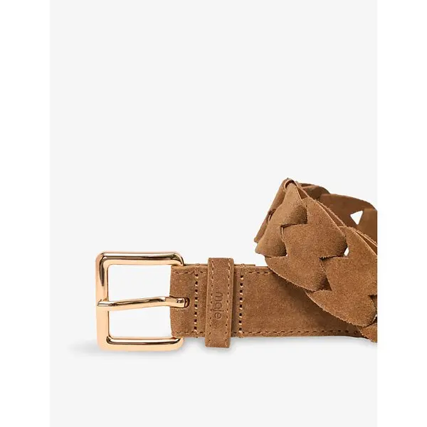 Maje Braided Suede Belt