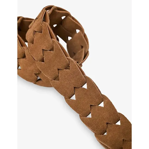 Maje Braided Suede Belt