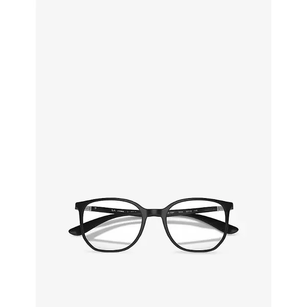 Ray-ban Rb7397 Square-frame Acetate Optical Glasses - Black