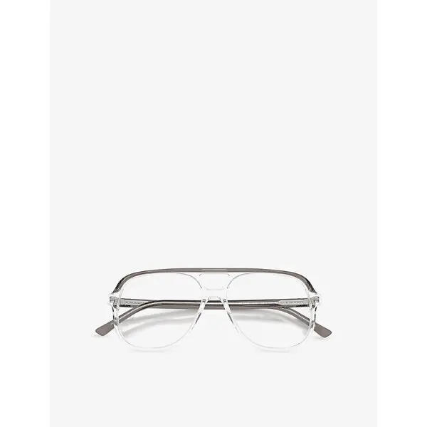 Ray-ban Square-frame Acetate Optical Glasses - Grey