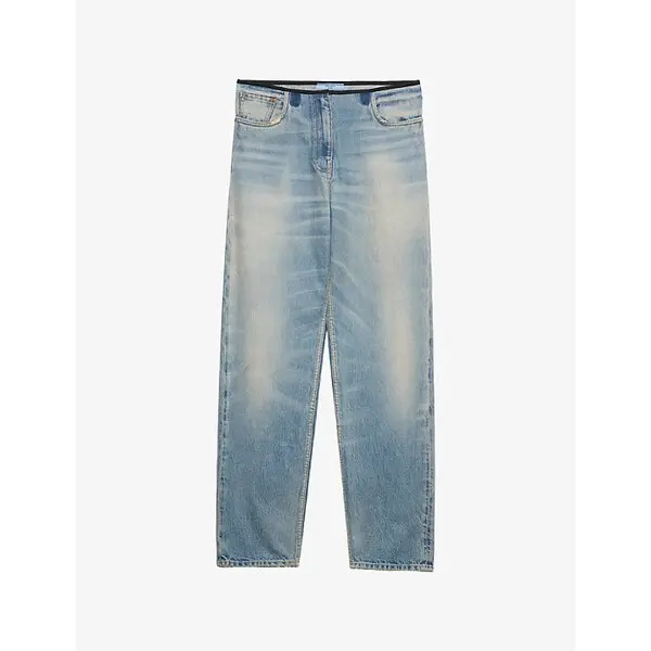 Prada Straight-leg Washed Denim Jeans